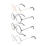 EYE ZOOM 3 Pack Classic Spring Hinges Rectangular Metal Reading Glasses ...