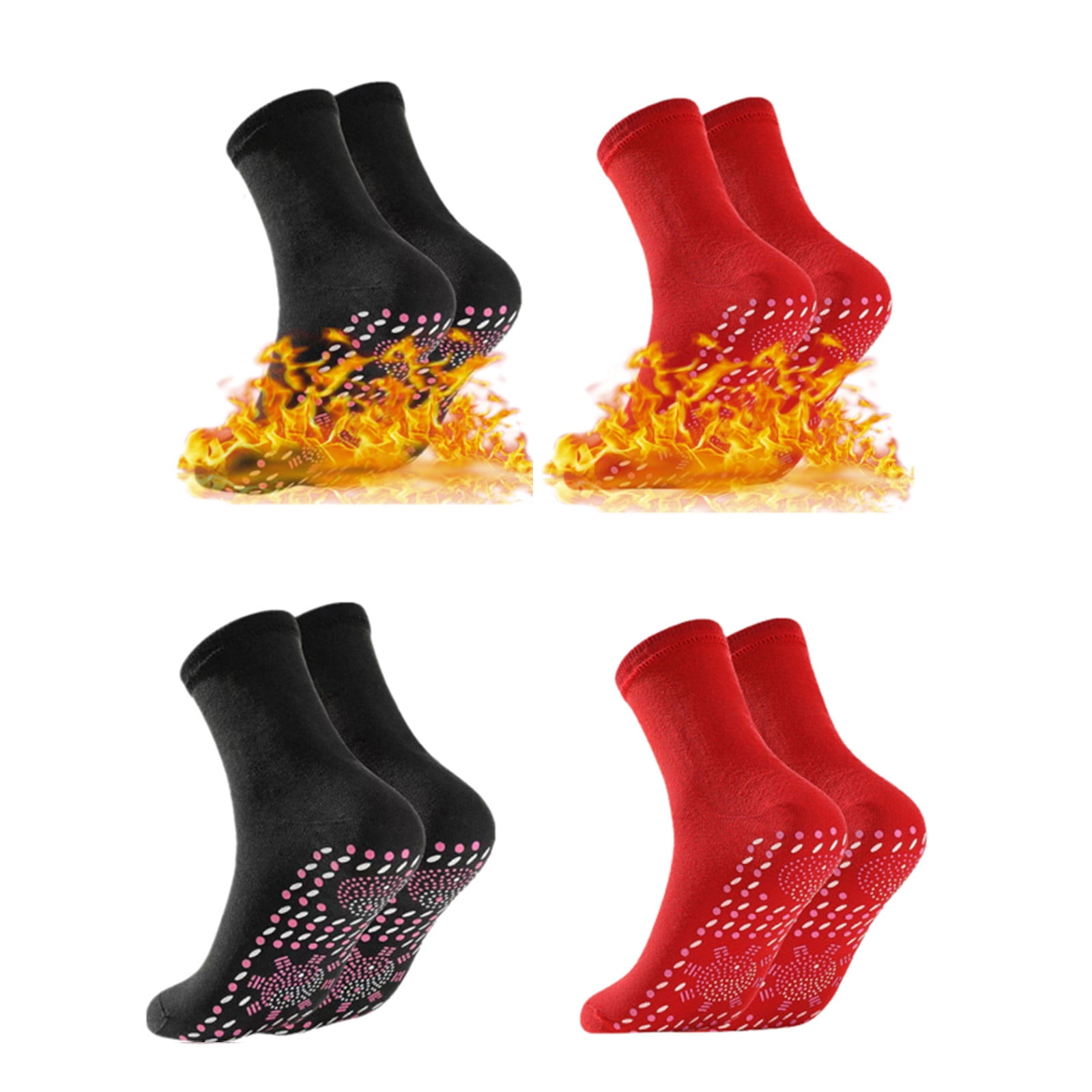 4 Pairs Self-heating Socks Heating Winter Men And Women Camping Fishing ...