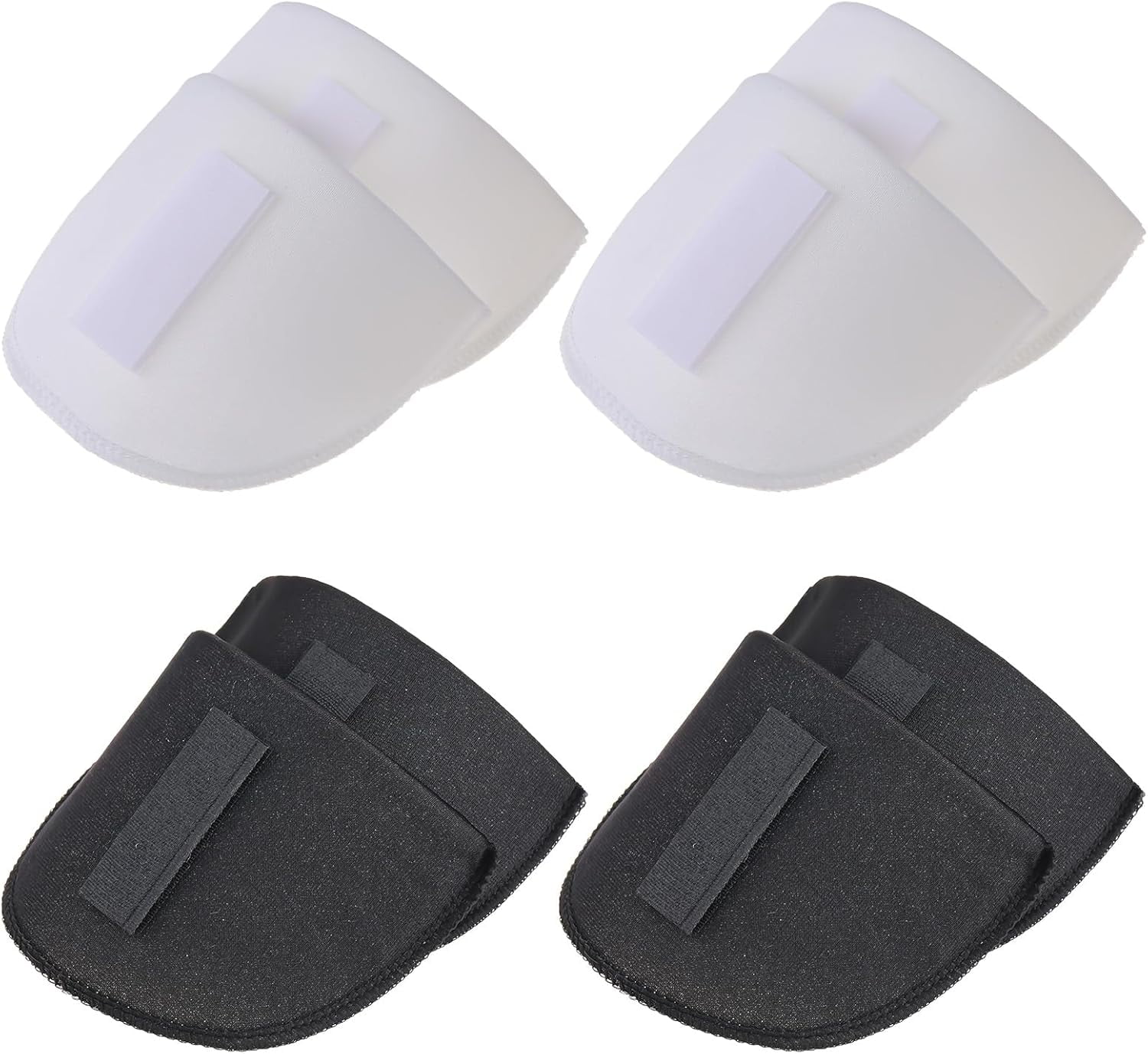 4 Pairs Set-in Shoulder Pads 2 Thicknesses(1cm+1.5cm) Breathable Sponge ...