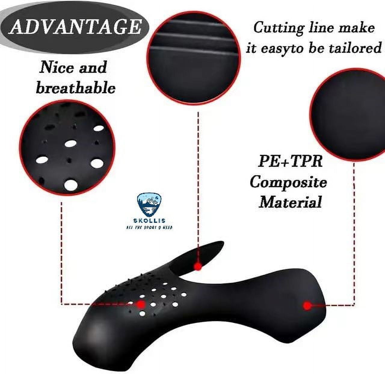 4 Pairs Shoe Boot Sneakers Creases Preventers - Men 7-13 US - (black ...