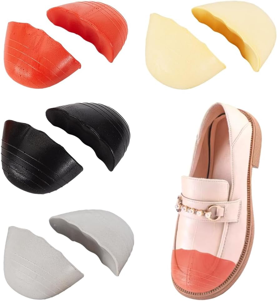 4 Pairs Shoe Filler Inserts 4 Colors Toe Cushion Fillers for Shoes Too ...