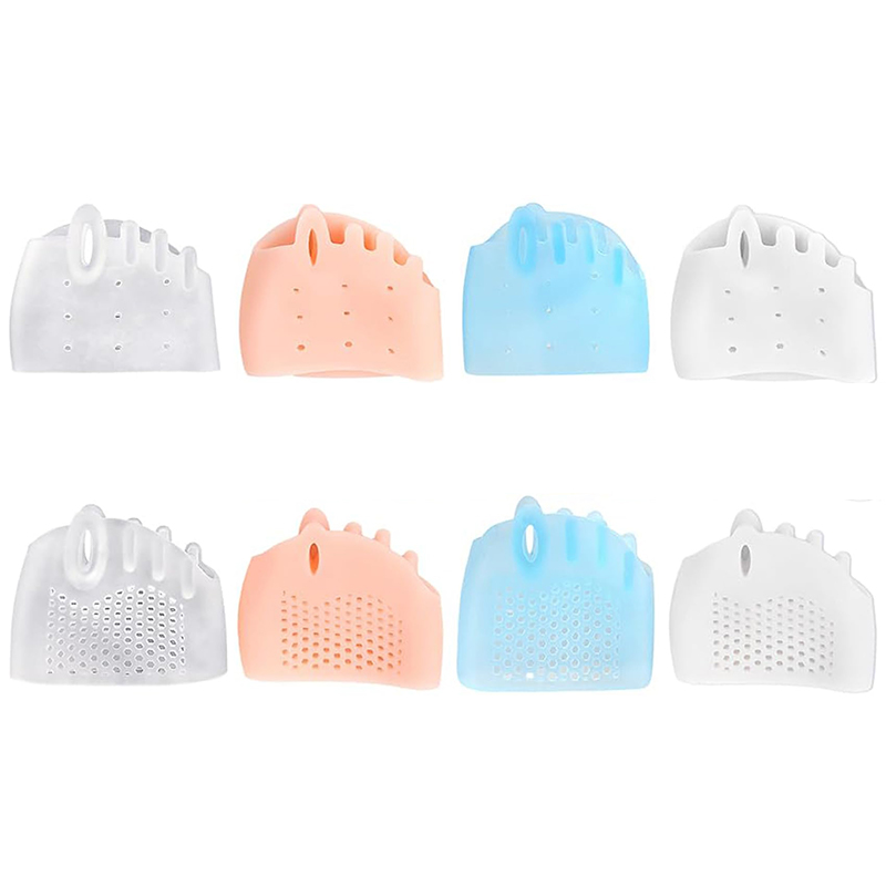4 Pairs Silicone 5 Holes Honeycomb Toe Separator Gel Pain Relief ...