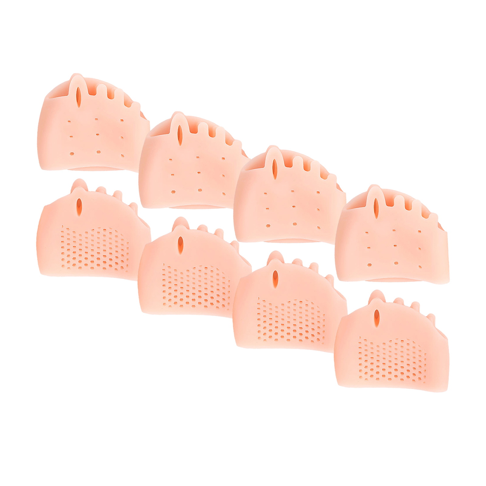 4 Pairs Silicone Toe Separators Easy to Clean Reusable Breathable Soft ...