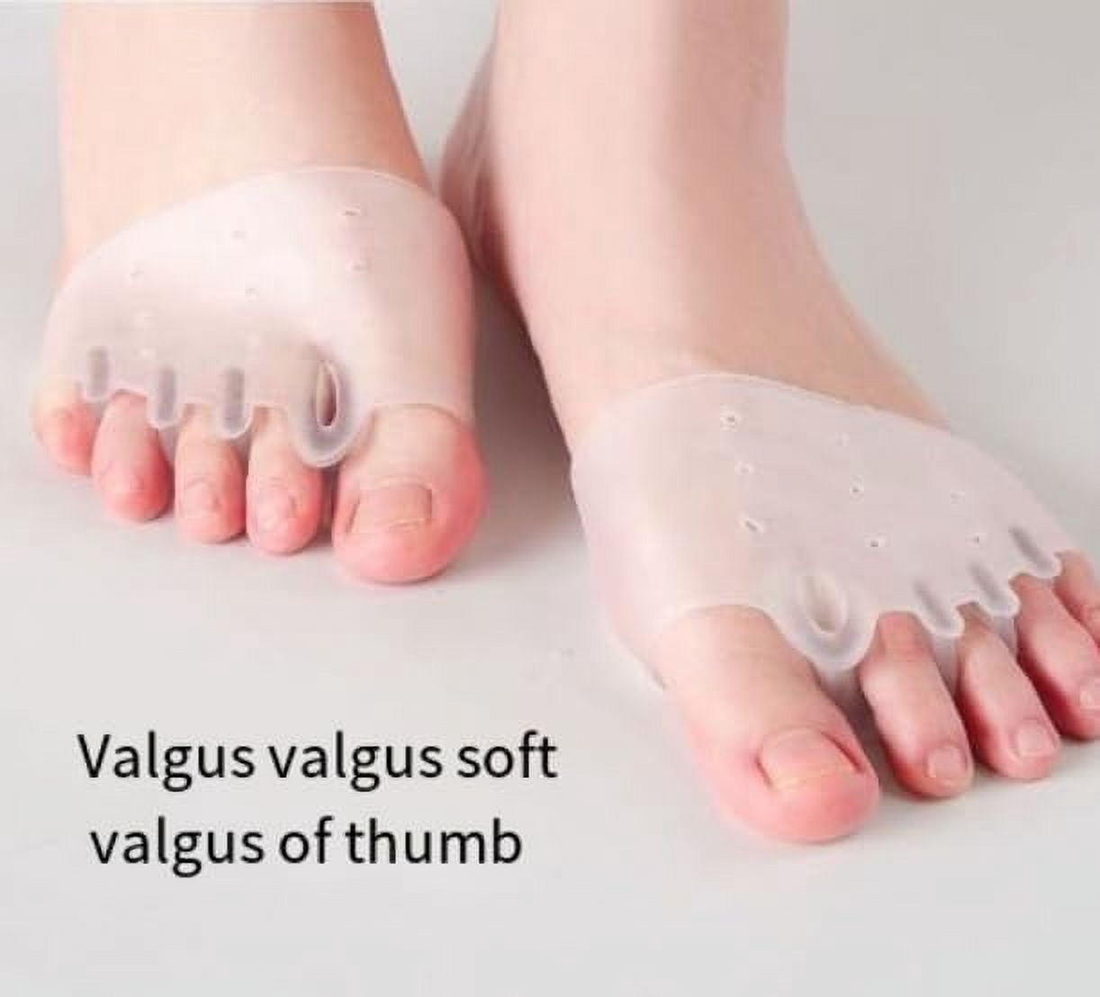 4 Pairs Silicone Toe Separators for Women & Men, Bunion Corrector ...