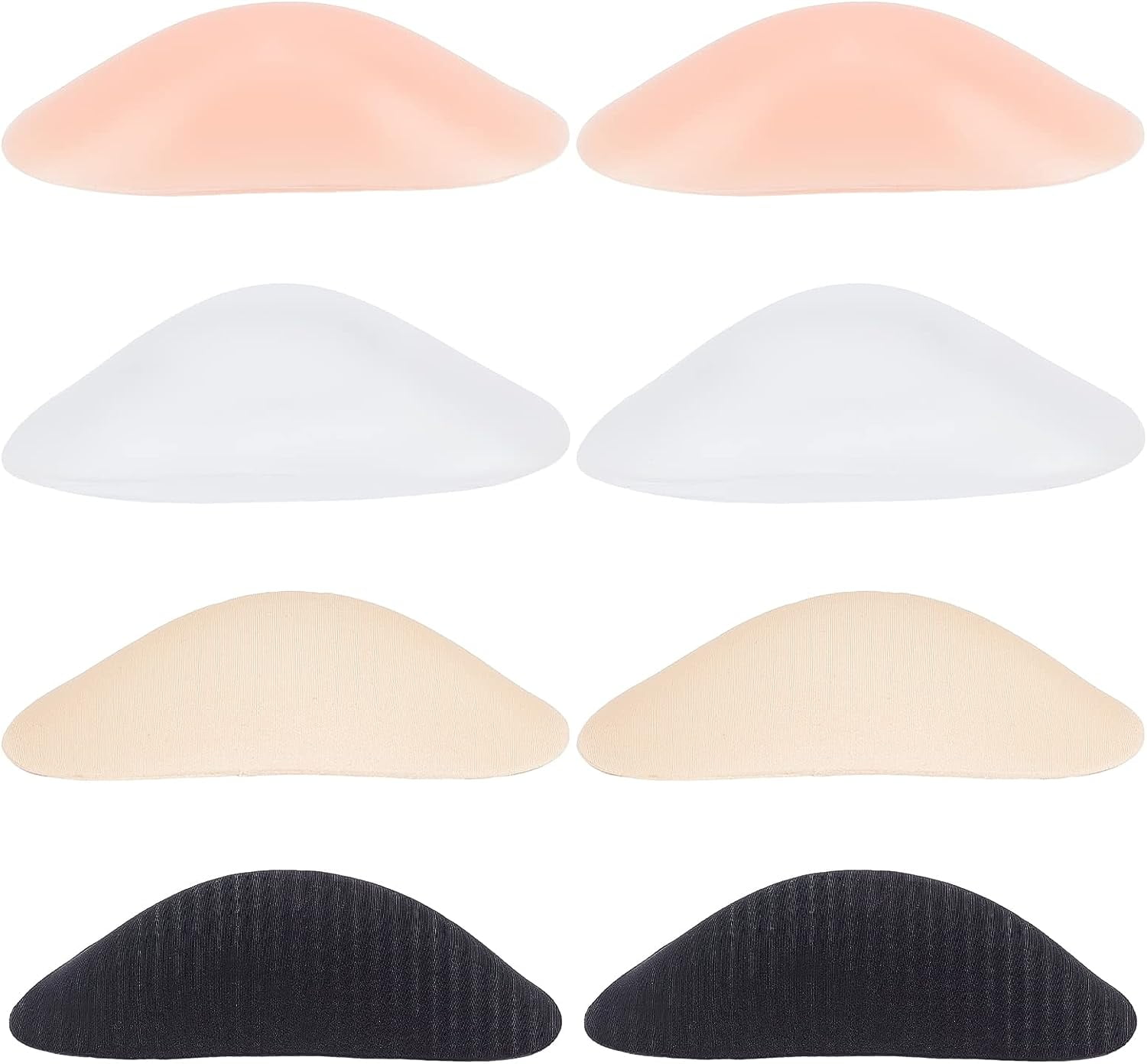4 Pairs Soft Silicone Shoulder Pads for Women's Clothing Invisible ...