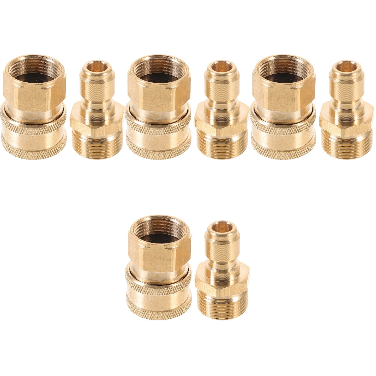 4 Pairs System 22mm Water Pipe Quick Connector High Pressure Washer ...