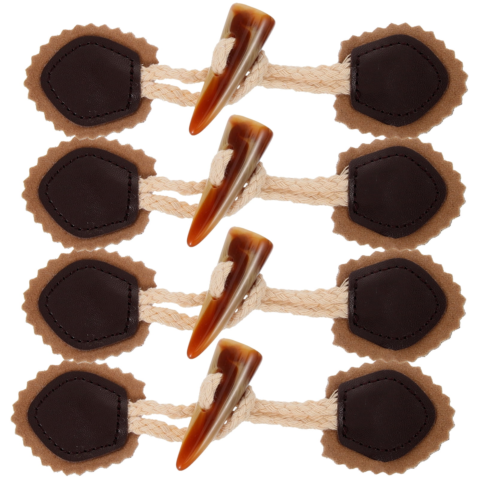 4 Pairs Toggle Buttons Coat Sewing Buttons Vintage Garment Buttons ...