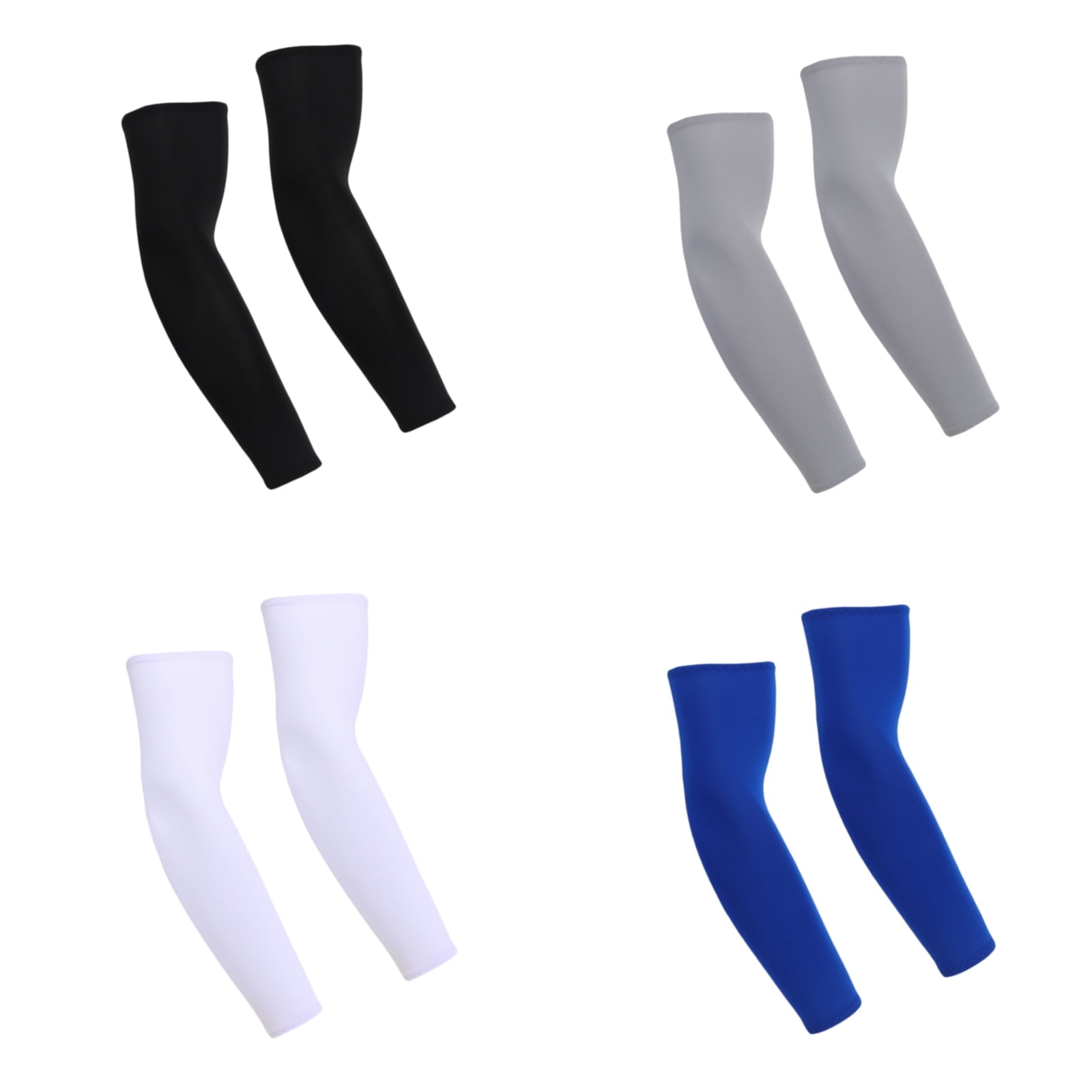 4 Pairs UV Sun Protection Arm Sleeves - Tattoo Cover Up - UPF 50 Sports ...
