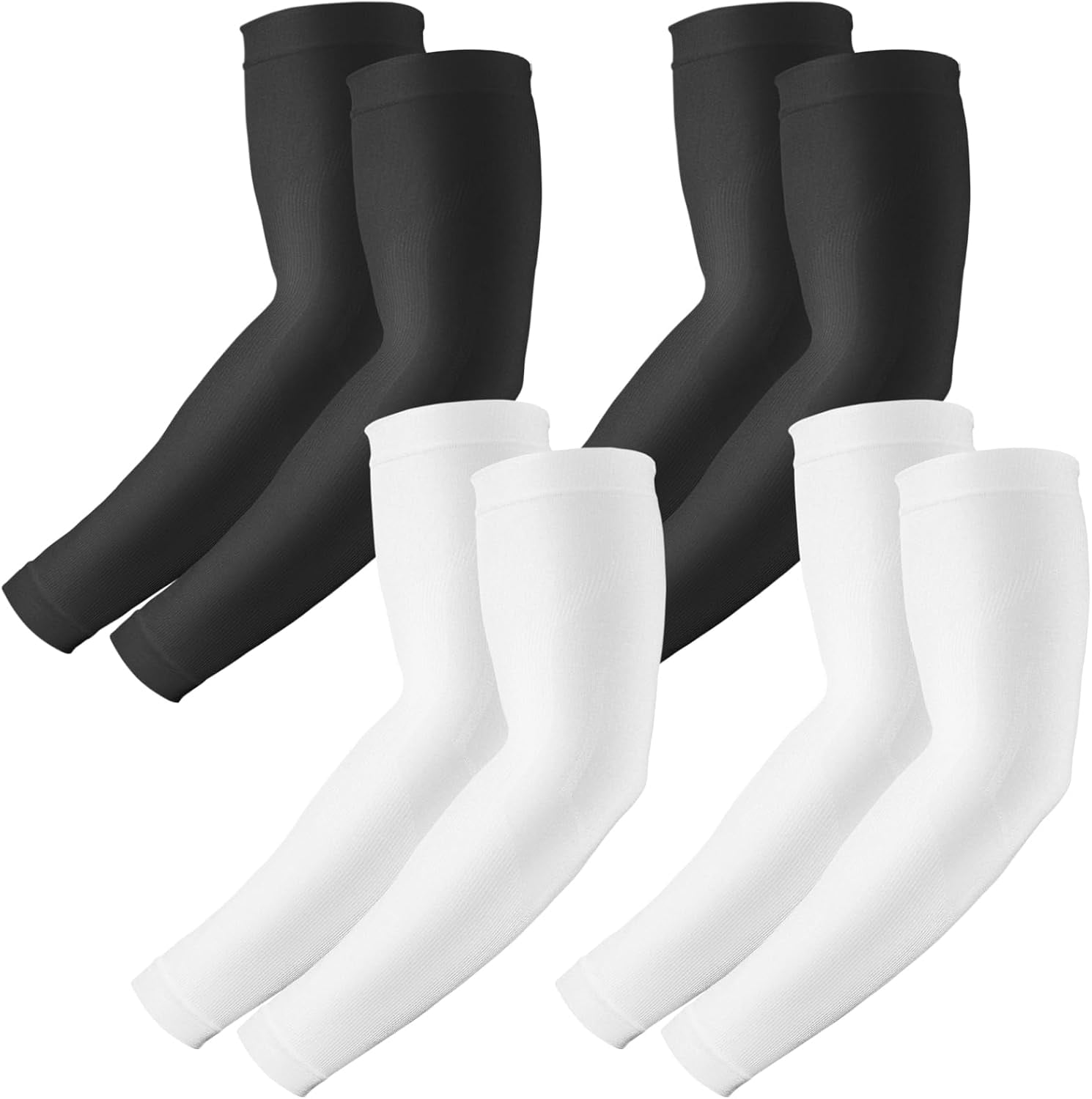 4 Pairs UV Sun Protection Arm Sleeves for Men Women, Cooling Sun ...