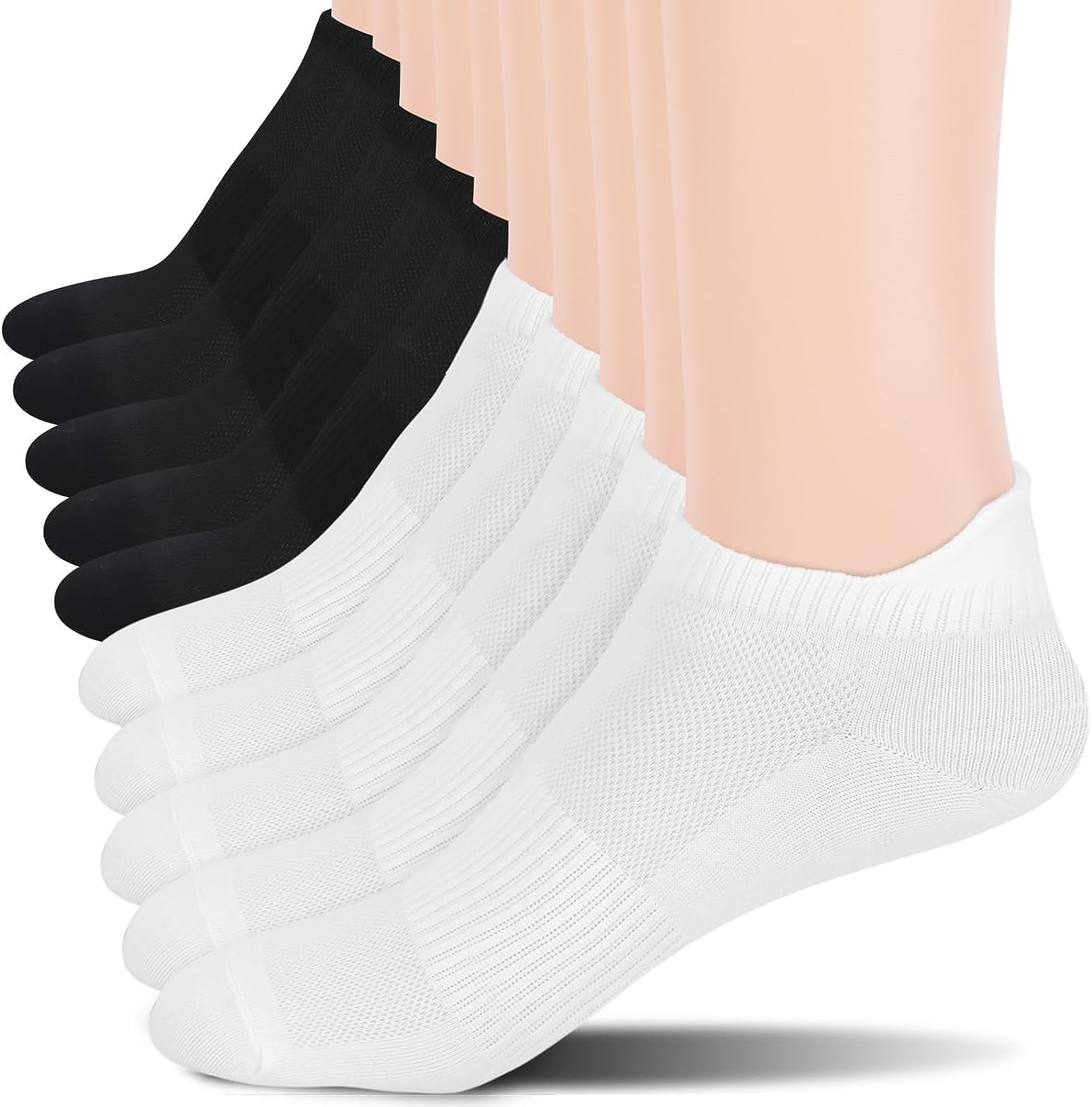 4 Pairs Women Ankle Socks Thin Soft Athletic Low Cut Socks With Tab ...