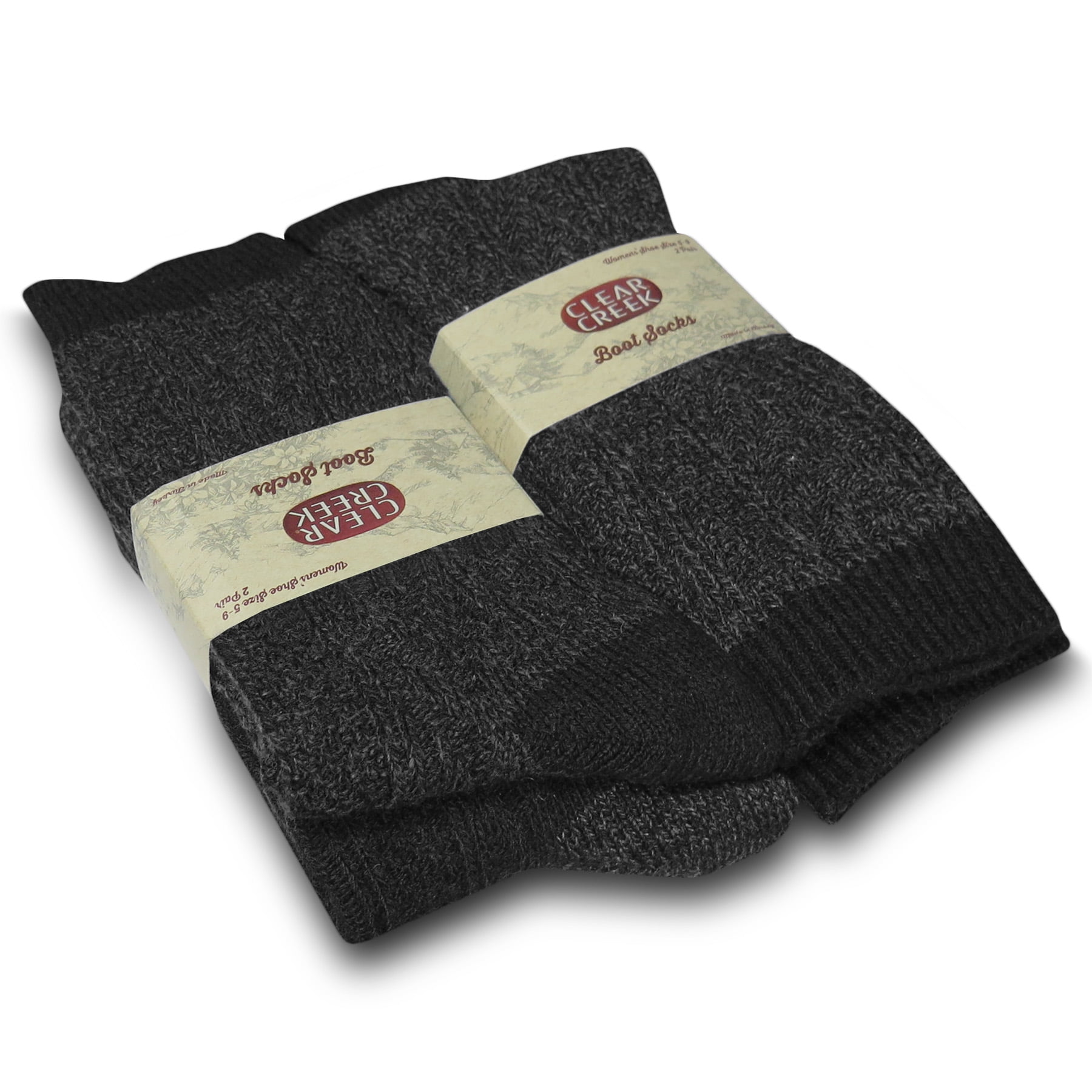 4 Pairs Women's Heavyweight Outdoor Wool Blend Thermal Boot Socks ...