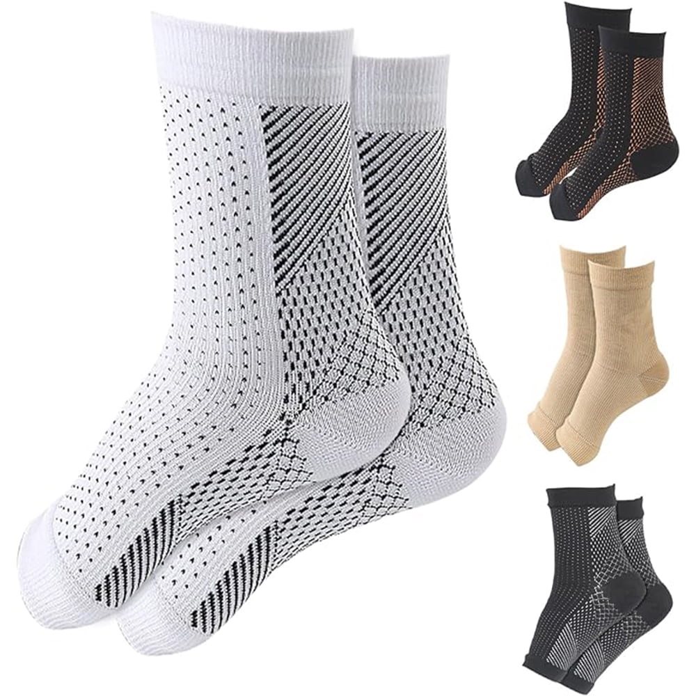 4 Pairs of Compression Socks, Neuropathic Nano Socks, Compression Socks ...