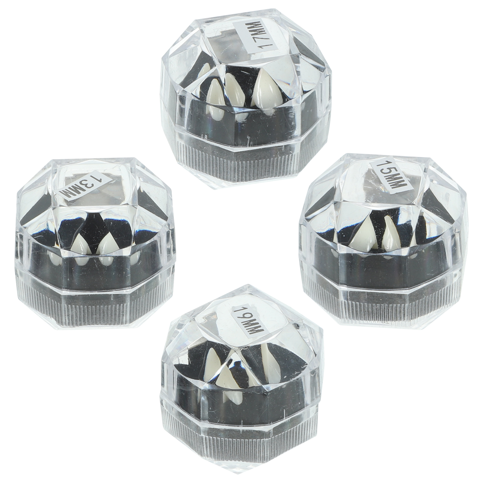 4 Pairs of Custom Fangs Cosplay Teeth Dentures Halloween Party Props (4 ...