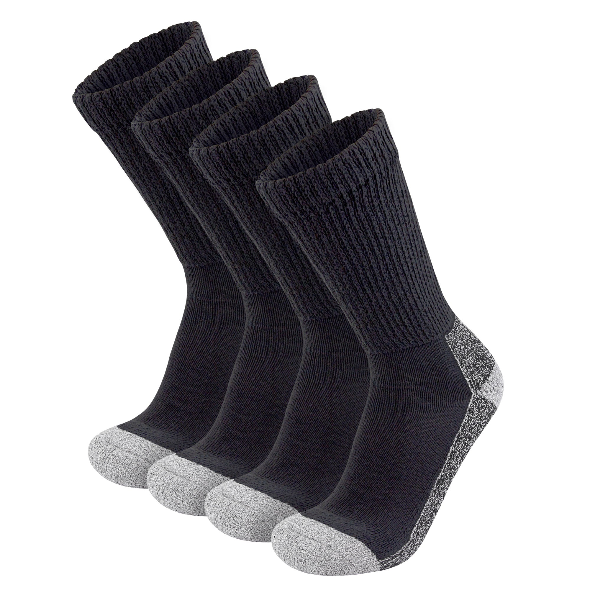 Pack of 3 Personal Touch Comfortable Diabetic Slipper Socks Crew Style ...