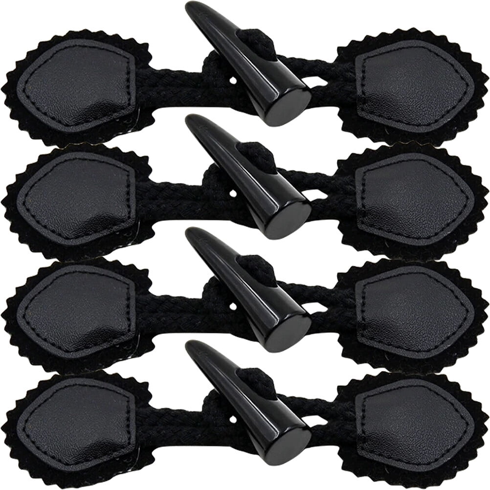 4 Pairs of Toggle Buttons Leather Clothing Toggle Buttons Retro Clothes ...