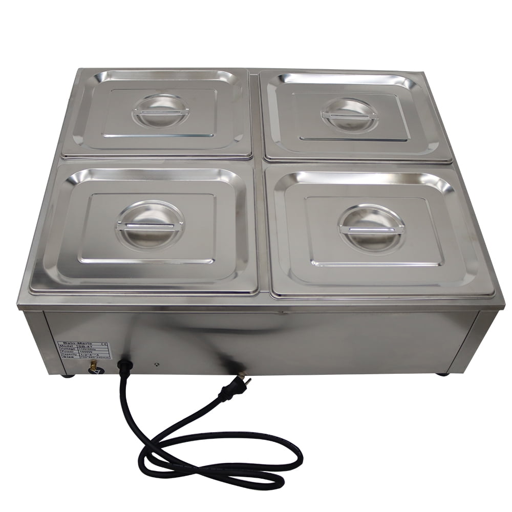 4 Pan Electric Food Soup Warmer Commercial Buffet Food Warmer ...