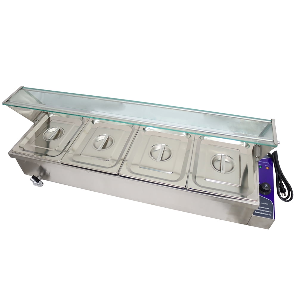 4 Pan Electric Food Soup Warmer Commercial Buffet Food Warmer ...