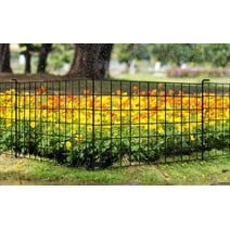 Suncast Outdoor Garden Grand View Fence Border Panels, 3-Pack, White ...