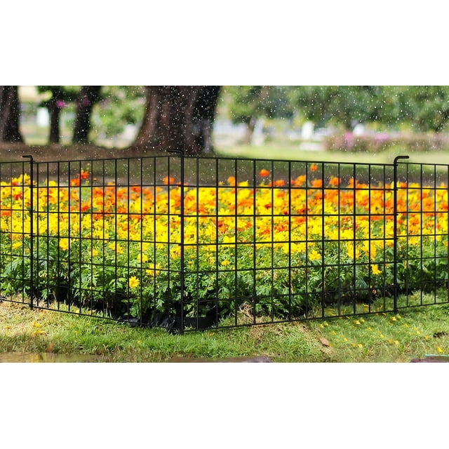 4-Panel 10ft Garden Fence, 30x30 inch, Black, 4 Piece - Walmart.com