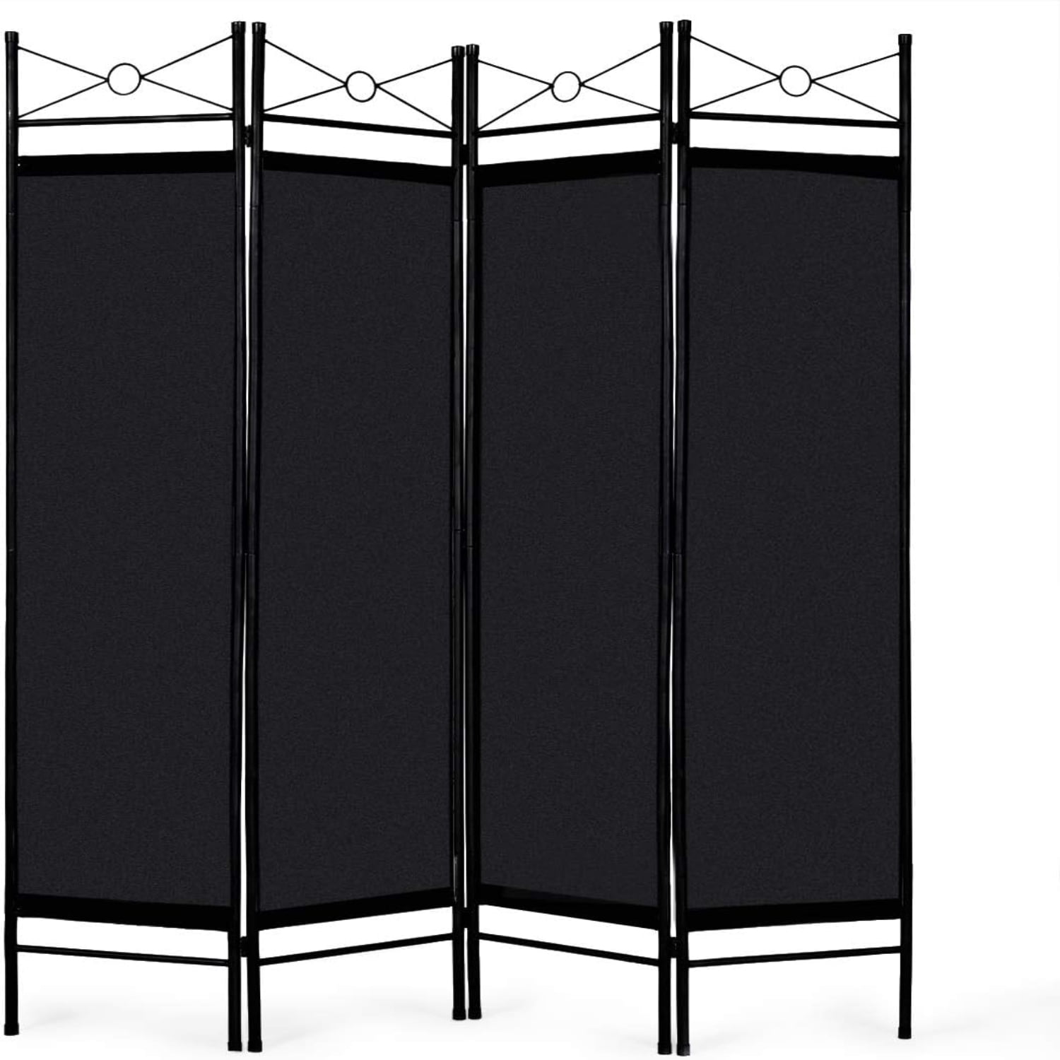 4 Panel 6 Ft Room Divider Folding Privacy Screen for Room Separation ...
