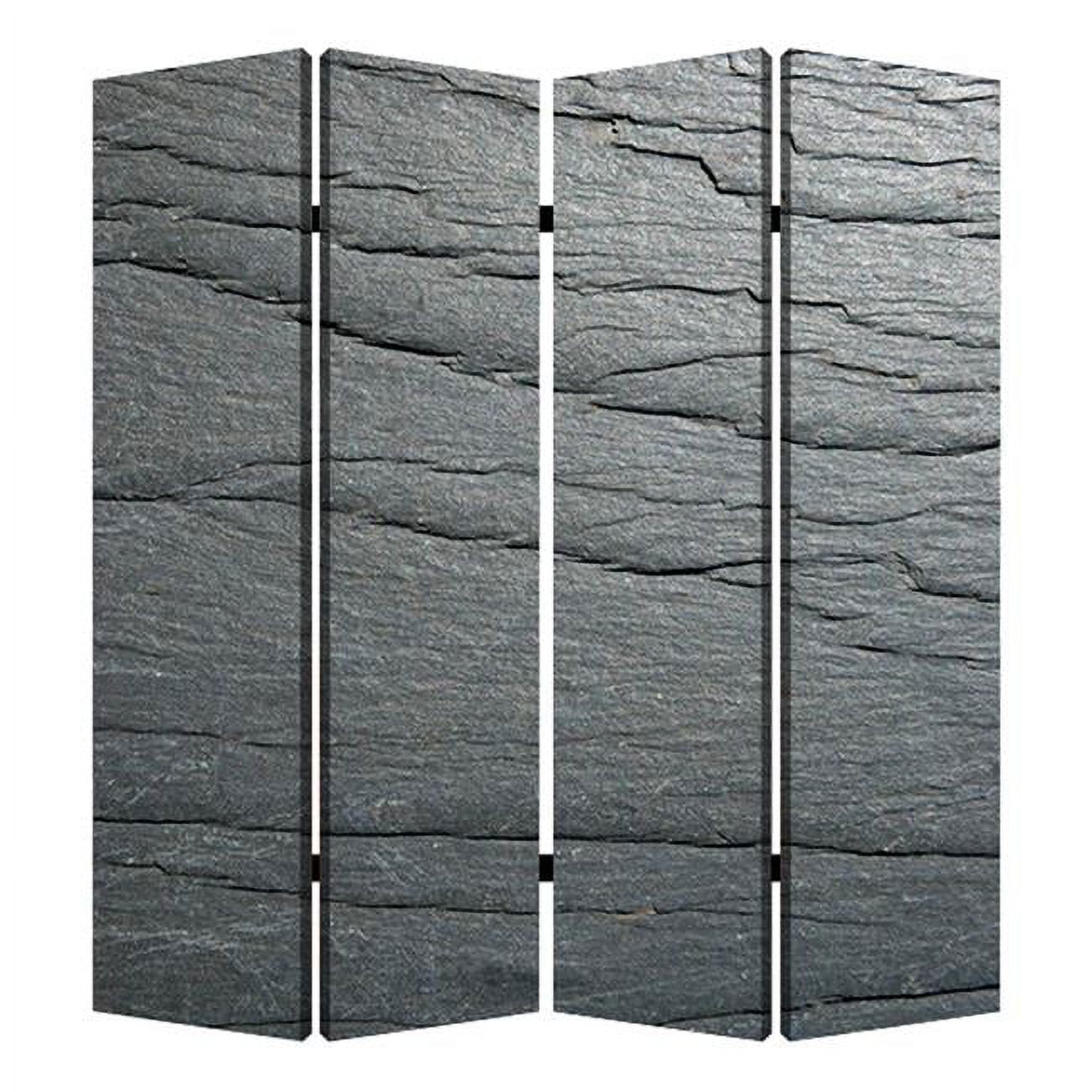 4 Panel Canvas & Metal Frame Room Divider, Slate Gray - Walmart.com