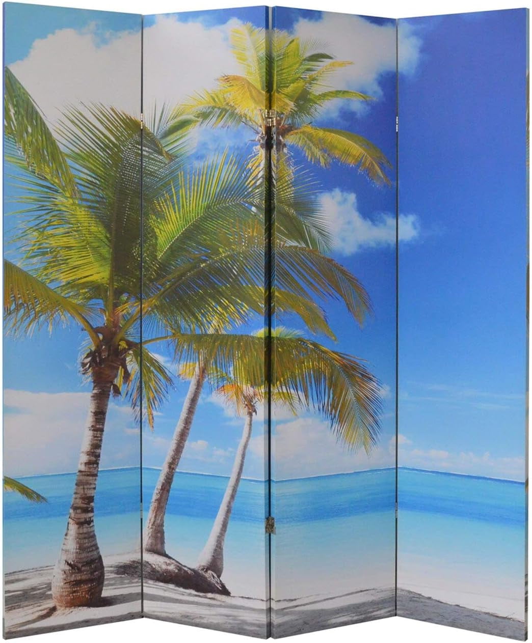 4-Panel Canvas Room Screen Divider Double Sided Digital Print Virgin ...