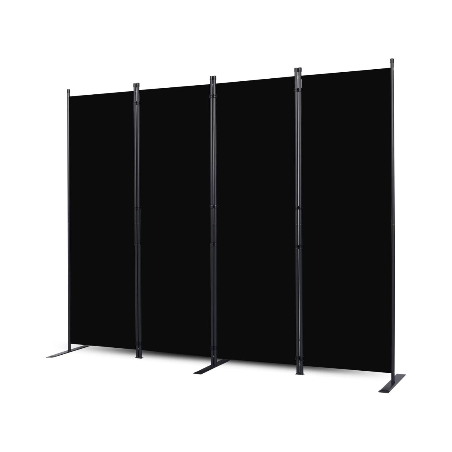 4 Panel Folding Privacy Screens with Wider Feet, 6 Ft Portable Room ...