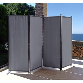 Veradek Outdoor Privacy Screen 3-Panel Set w/ Stand - (Parilla ...