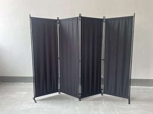 4 Panel Partition Room Dividers Folding Privacy Screen Temporary Wall ...
