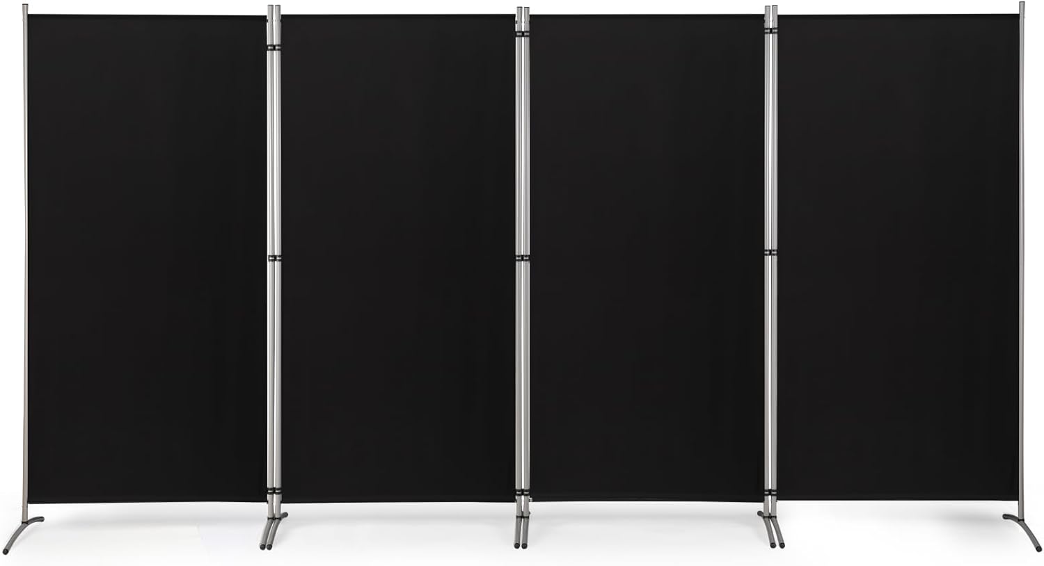 4 Panel Room Divider, 6 FT Folding Privacy Screen with Wide Feet ...