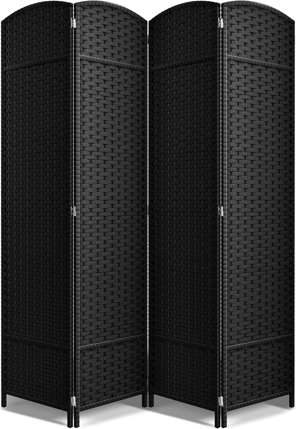4 Panel Room Divider 6 ft. Tall - Privacy Screen, Extra Wide Double ...