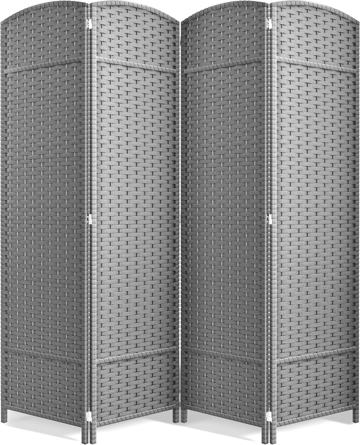 4 Panel Room Divider 6 ft. Tall - Privacy Screen, Extra Wide Double ...