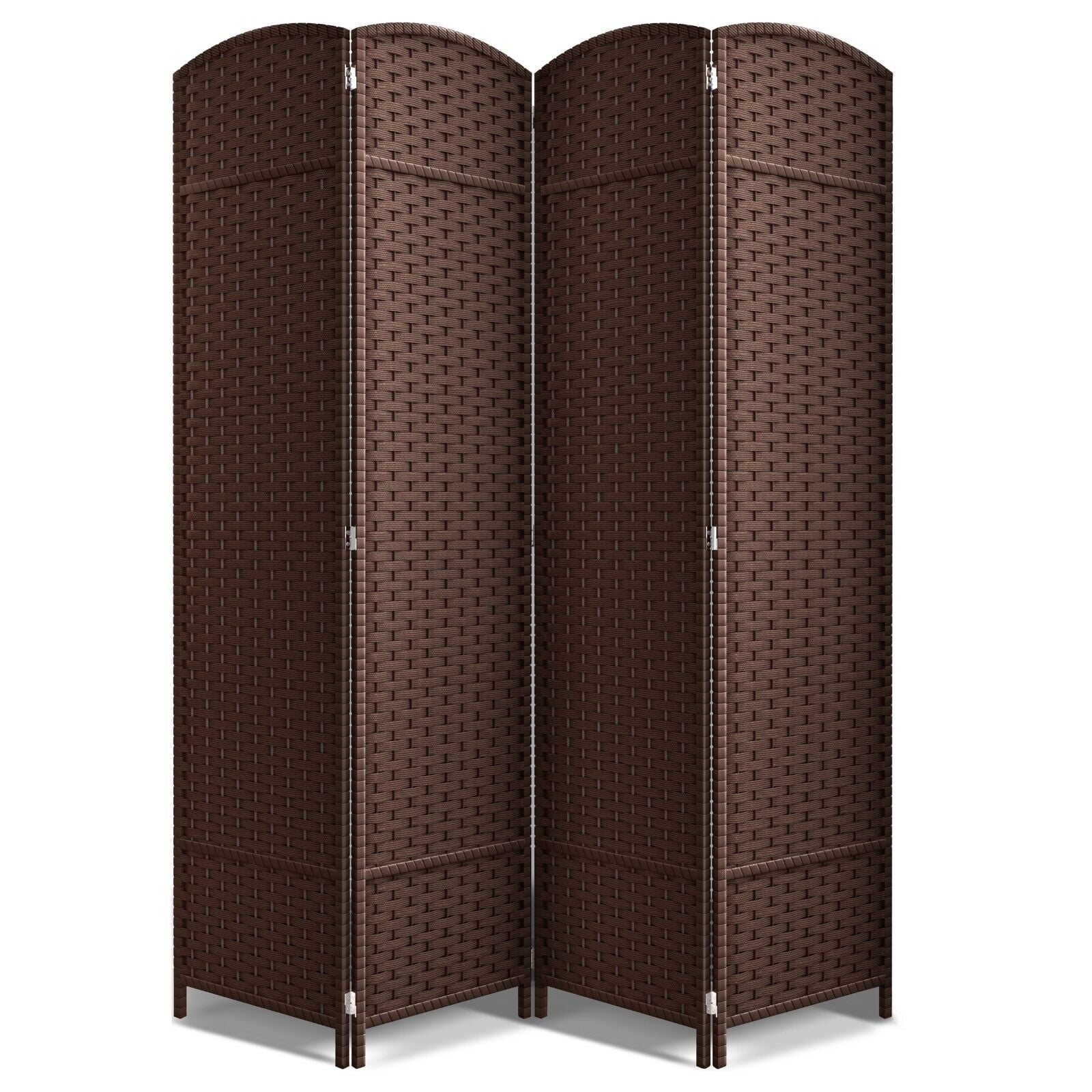4 Panel Room Divider 6ft Partition Screen Extra Wide Double Hing for ...