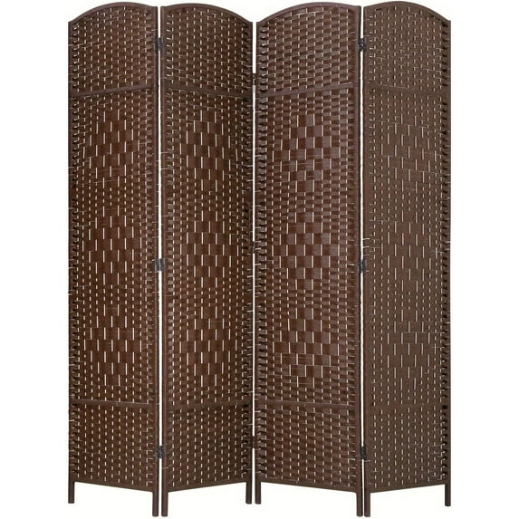 4 Panel Room Divider, 6ft Room Dividers and Folding Privacy Screens ...