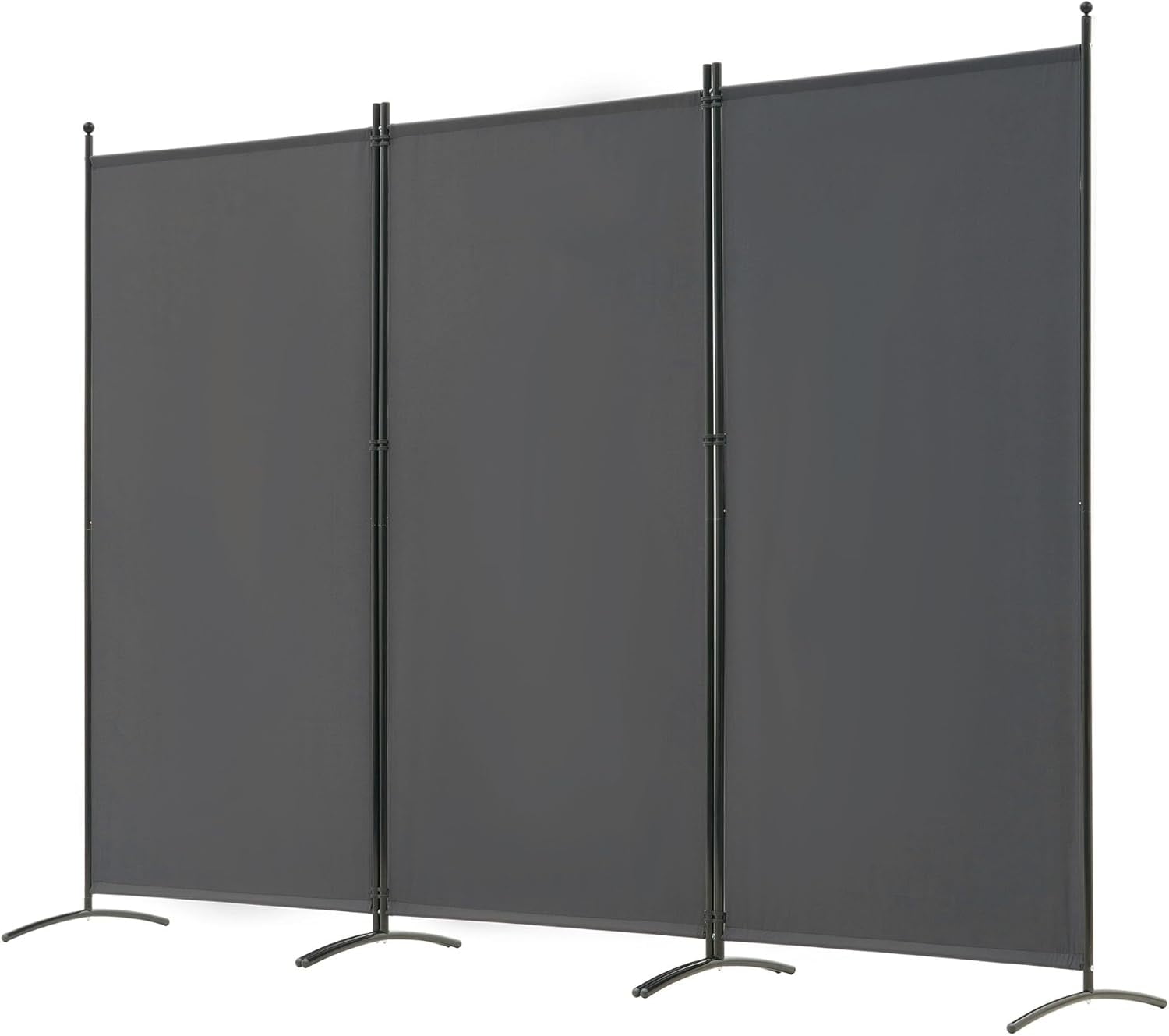 4 Panel Room Divider Folding Privacy Screen, Freestanding Fabric ...