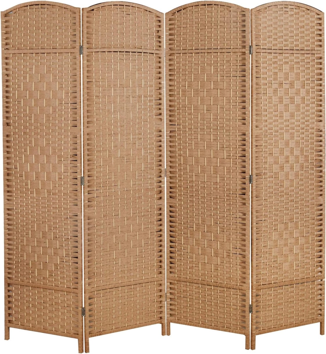 4 Panel Room Divider Folding Screen, 106” Wall Divider for Room ...
