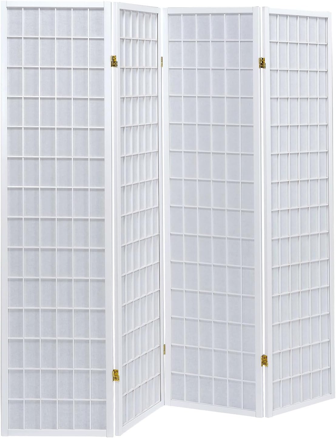 4 Panel Room Divider In White - Walmart.com