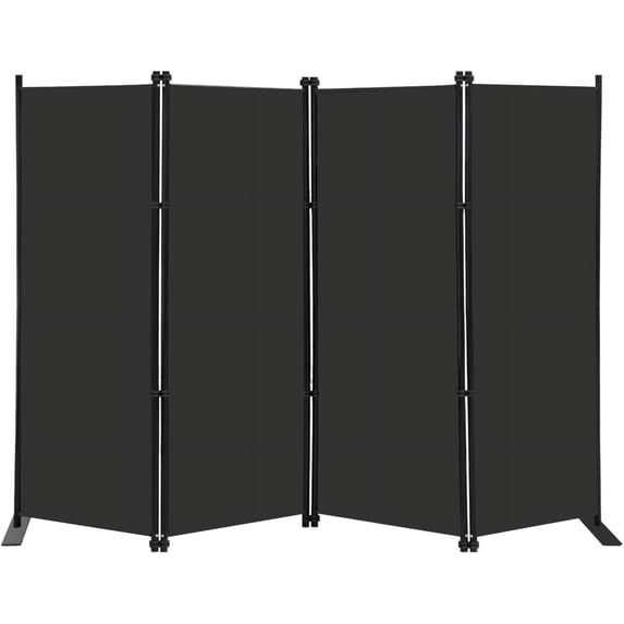 4 Panel Room Divider Screen 6Ft Tall Foldable Privacy Dividers Indoor ...