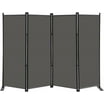 Costway Foldable Indoor/Outdoor Free Standing 6-Panel Privacy Screen ...