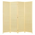 4 Panel Room Divider Screen Portable Folding 6 ft Partition Screen For ...