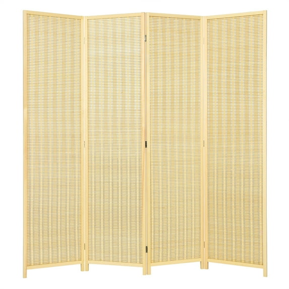 4 Panel Room Divider Screen Portable Folding 6 ft Partition Screen For ...