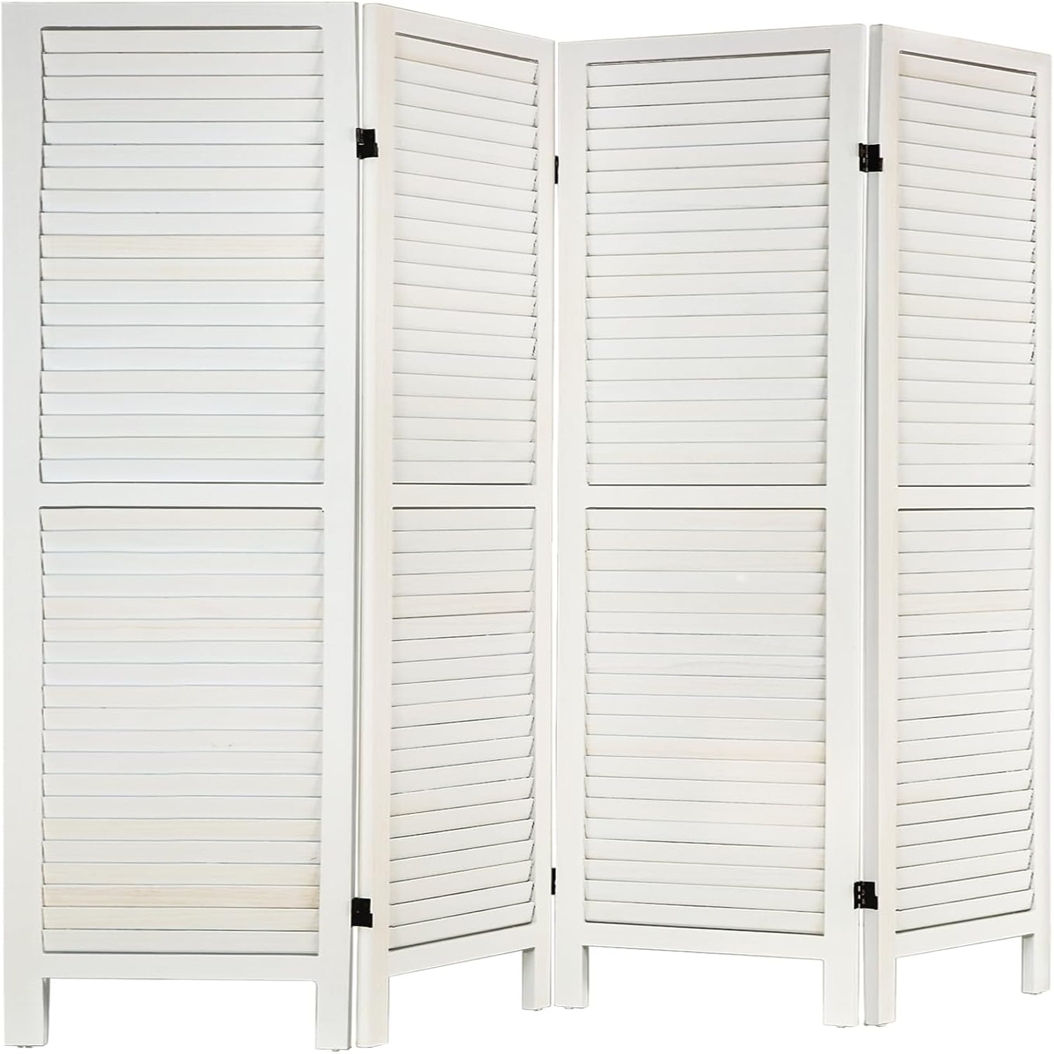 4 Panel Room Divider Wall Wood Privacy Screen Room Dividers and Folding ...