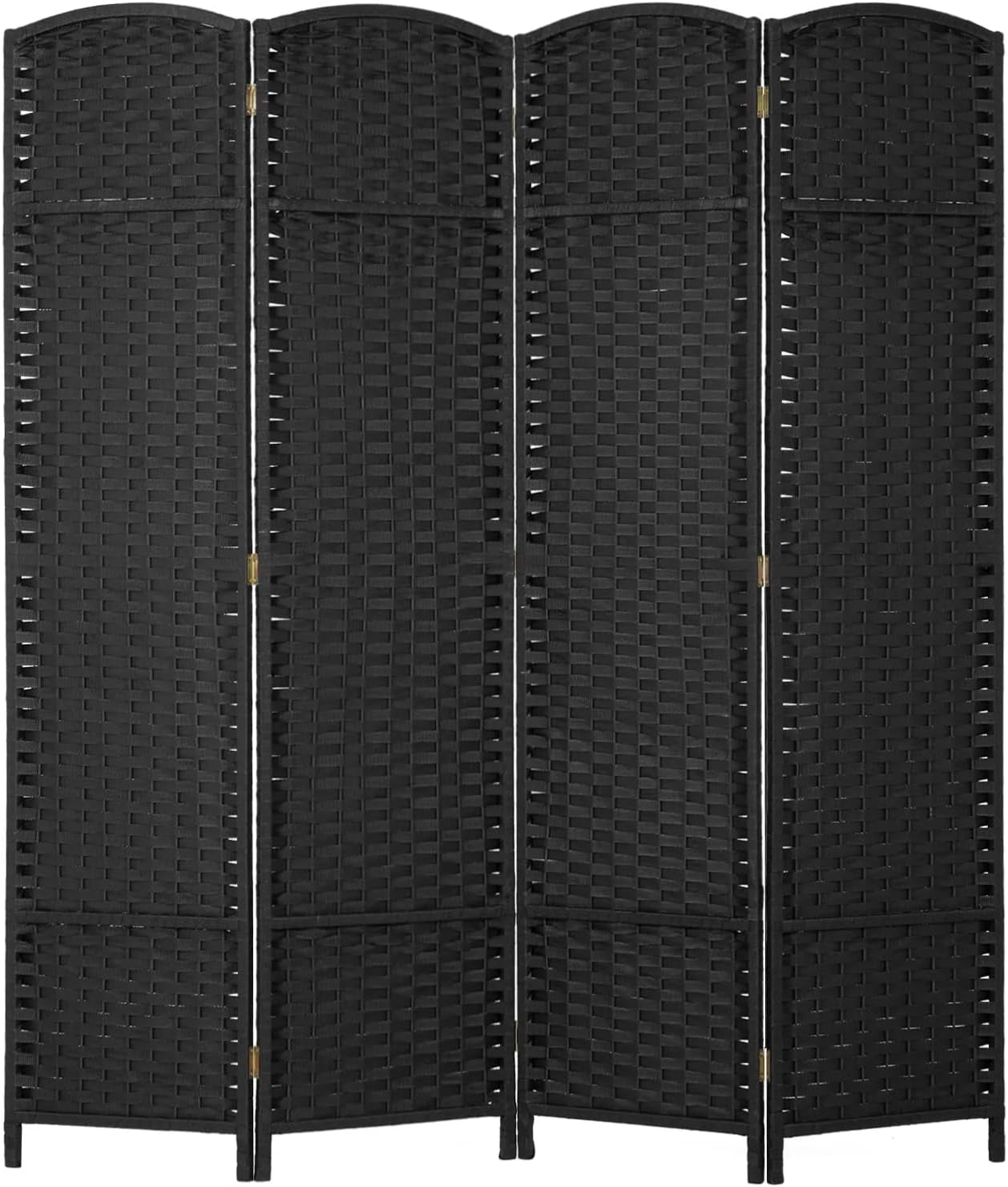 4 Panel Room Divider - Waterproof Wood Frame, Folding Screen Room ...