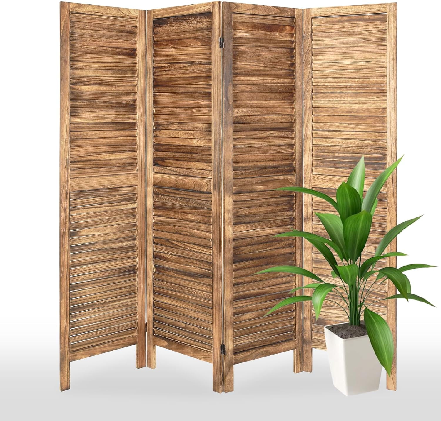 4 Panel Room Dividers, 5.6 FT Tall Room Dividers and Folding Privacy ...
