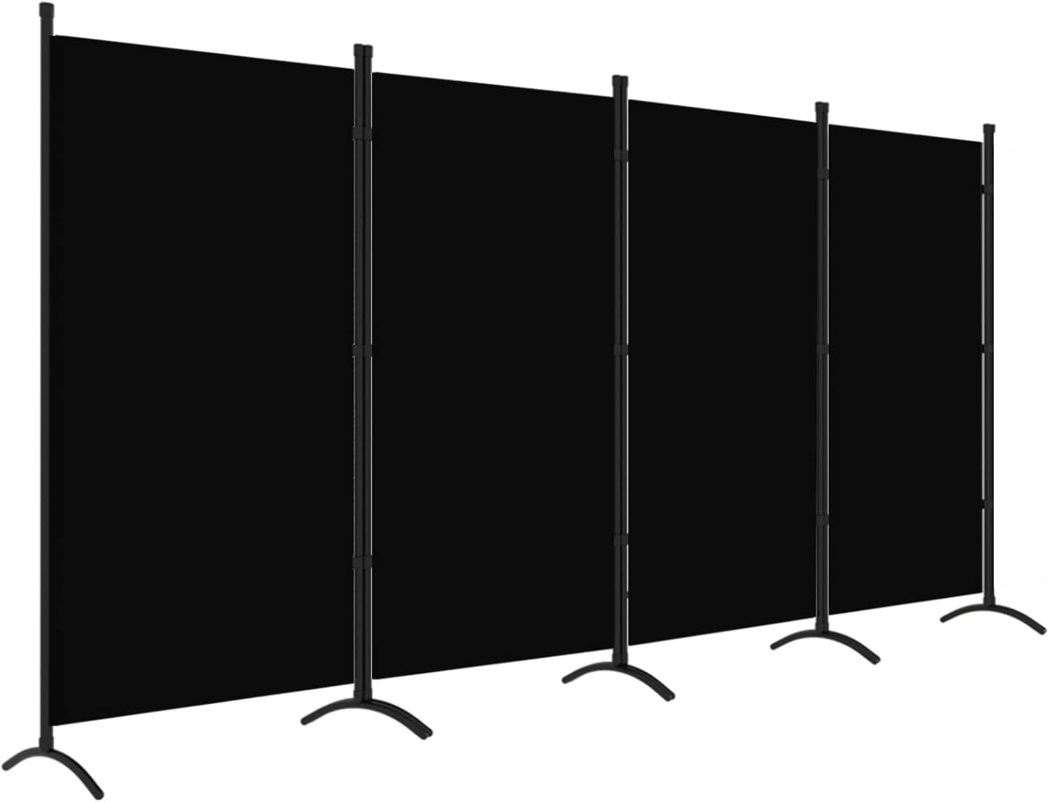 4 Panel Room Dividers and Folding Privacy Screen, 86"×70" Wall Divider ...