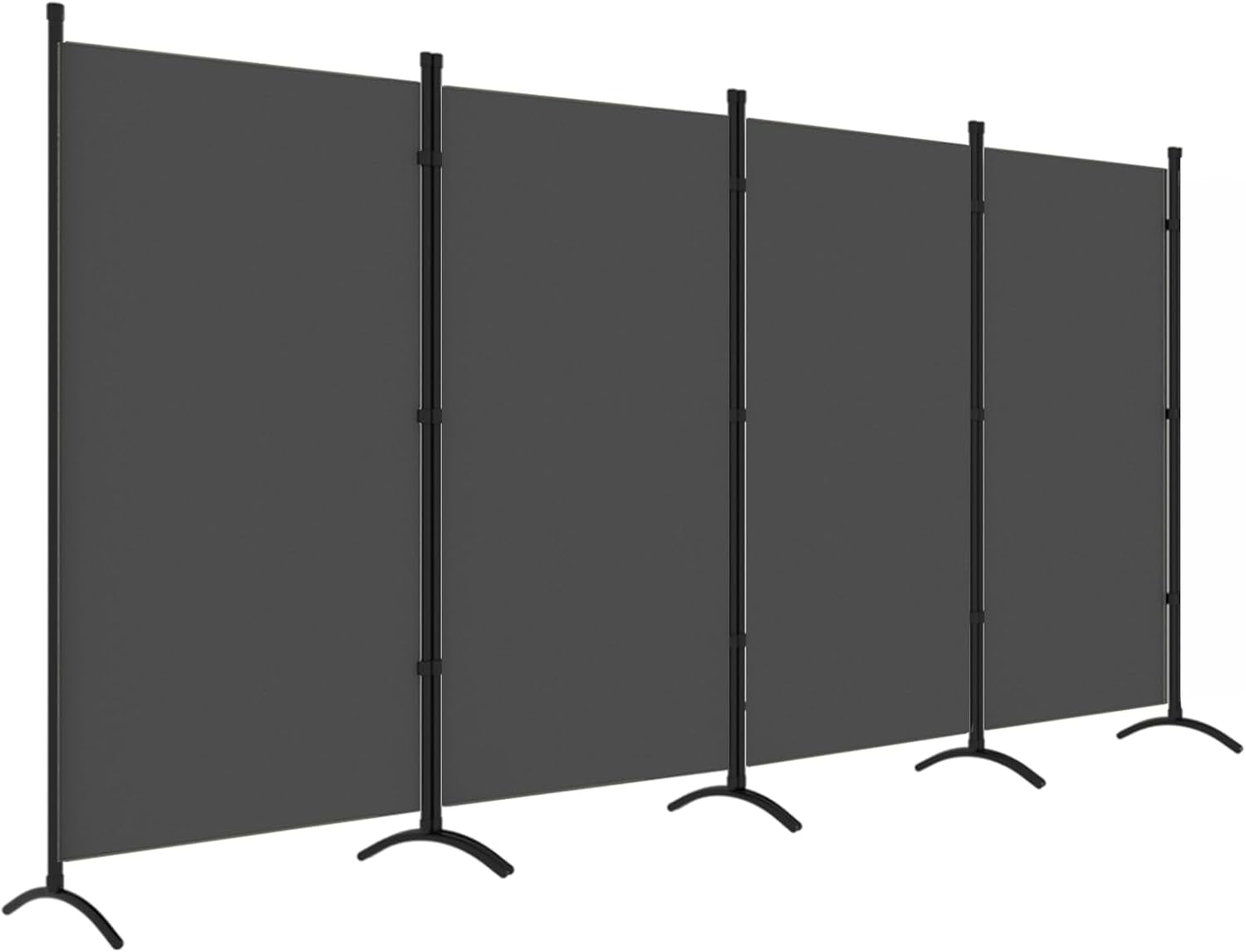 4 Panel Room Dividers and Folding Privacy Screen, 86"×70" Wall Divider ...