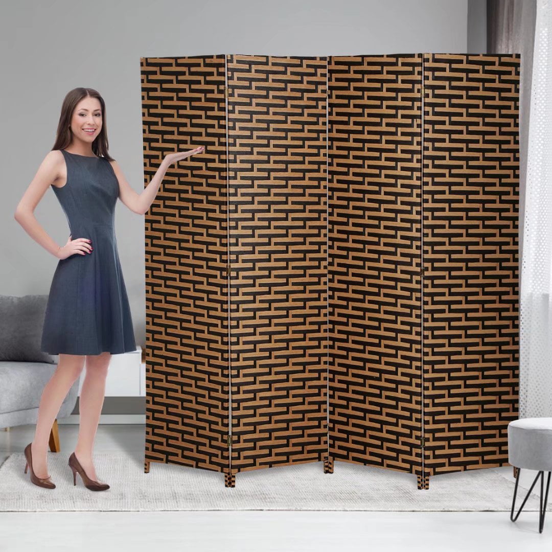 4-Panel Room Dividers and Folding Privacy Screens Partition Walls for ...