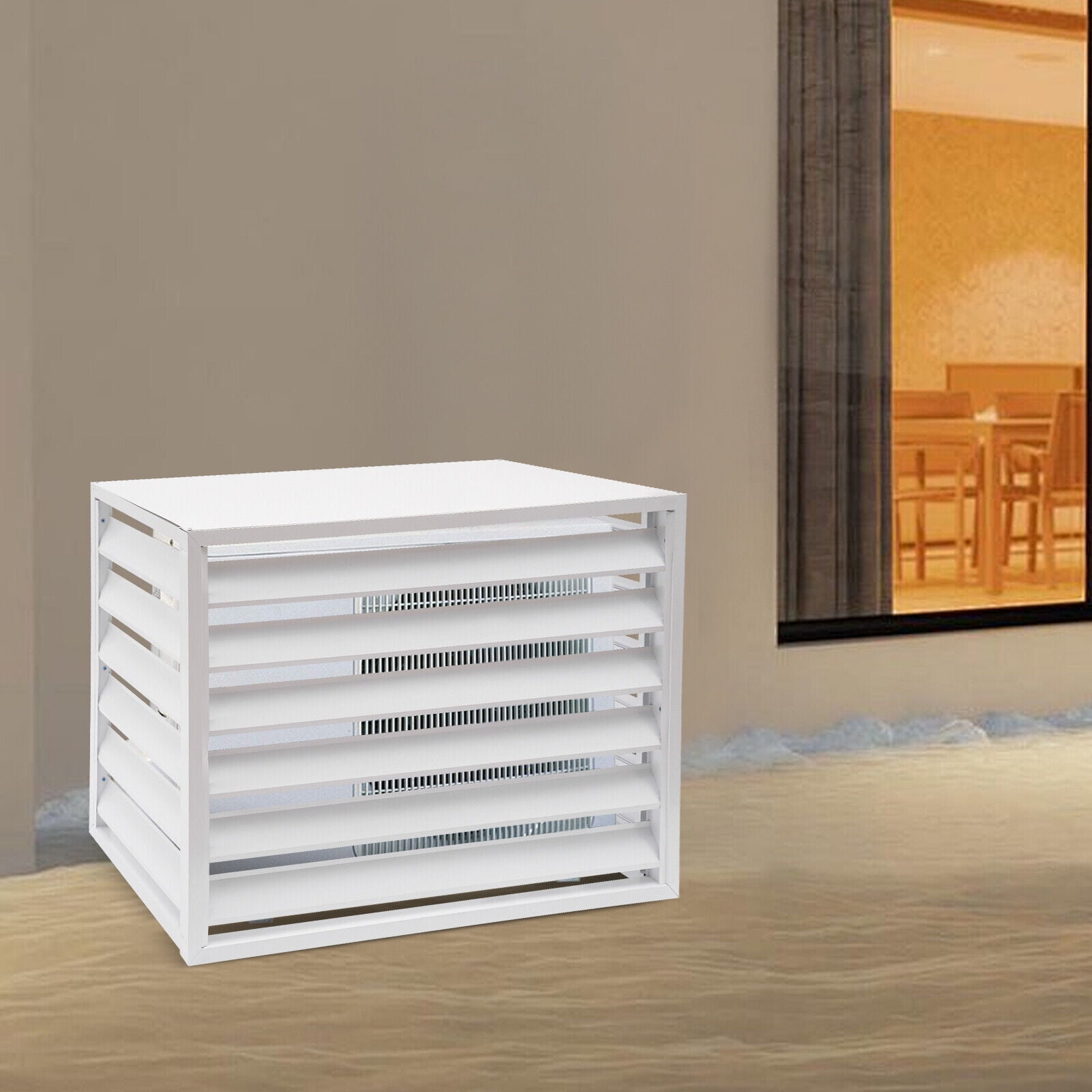 4-Panels Air Conditioner Fence Screen Air Conditioner Screen W ...