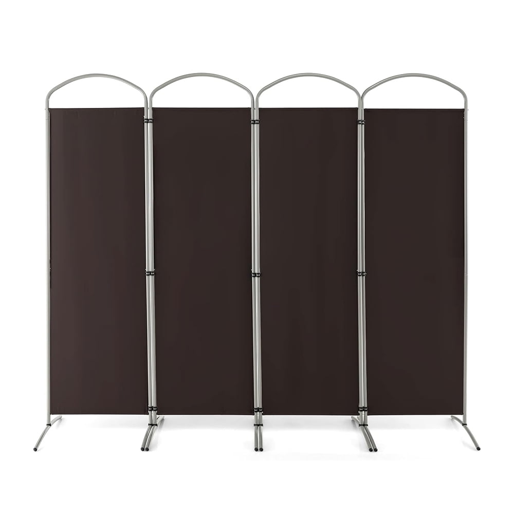 4 Panels Room Divider, 6 Ft Folding Privacy Screen, Freestanding Fabric ...