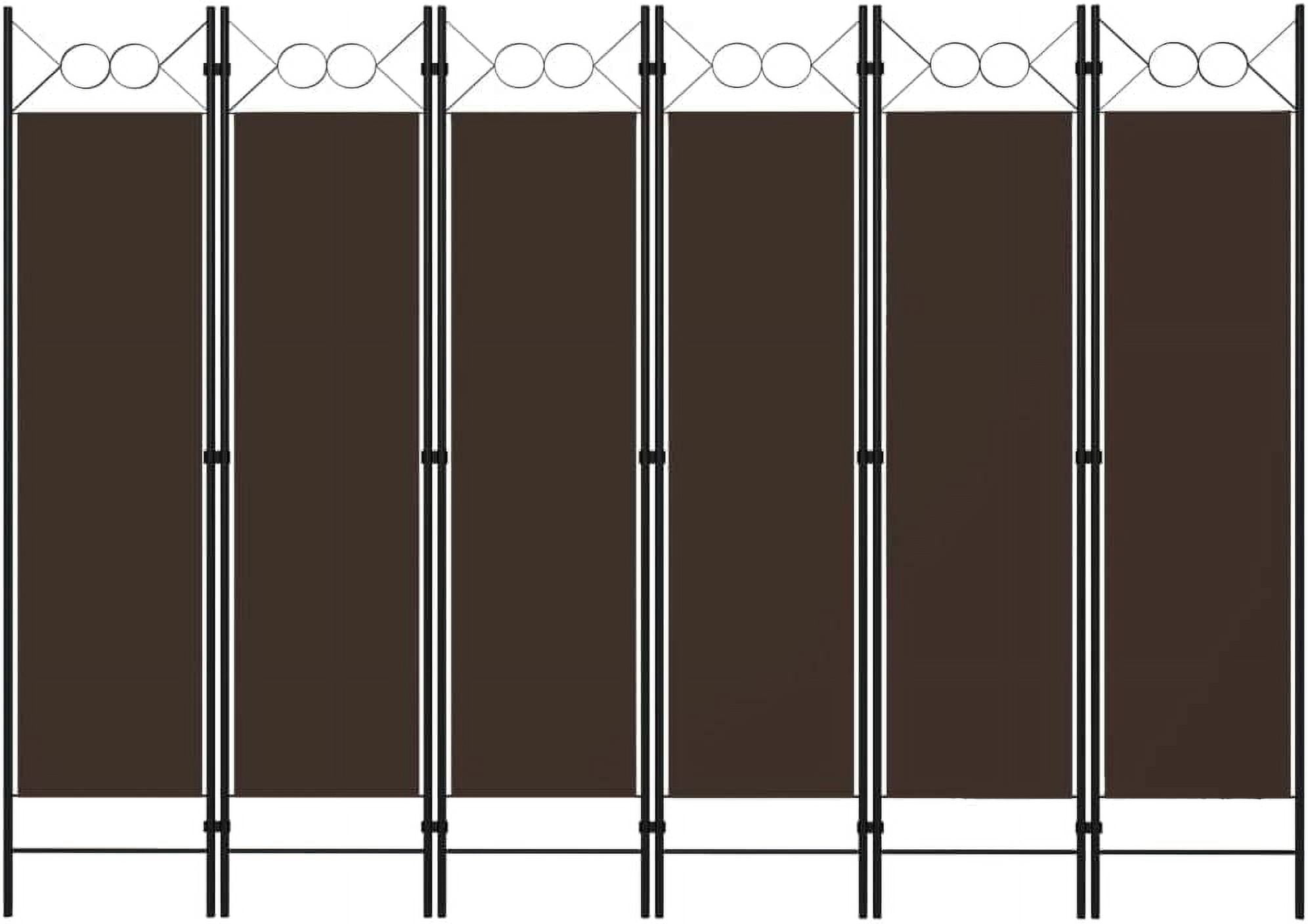 4-Panels Room Divider Privacy Screen with Metal Frame for House Room ...